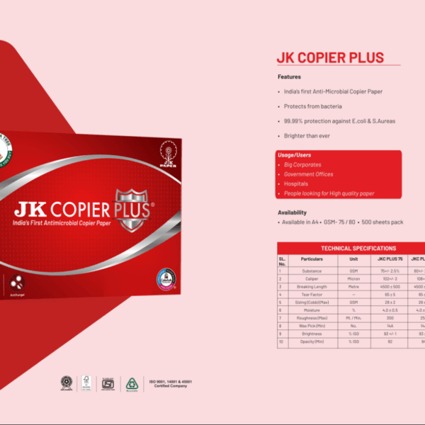 A4 Paper JK Copier Plus 80GSM - 500 Sheets - Monaf Stores