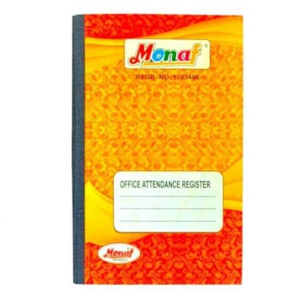 2Q Office Attendance Register - Arrival Departure - Monaf Stores