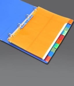 File Separator/Divider (Set of 10) A4 - Multi-Color - Monaf Stores