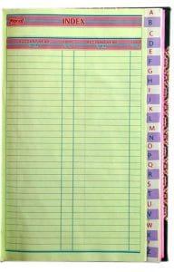 Monaf Stock Register - 4 Quire - 384 pages - Monaf Stores