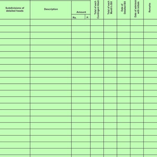 Contingency Register- कार्यालय व्यय इत्यादि का रजिस्टर - 4 Q - Monaf Stores