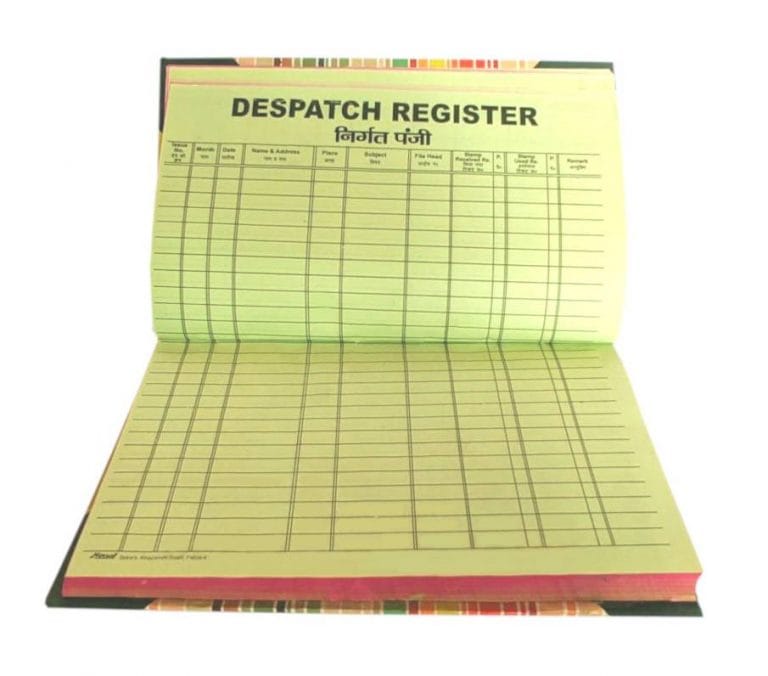 Letter Despatch Register - 3 Quire - Monaf Stores