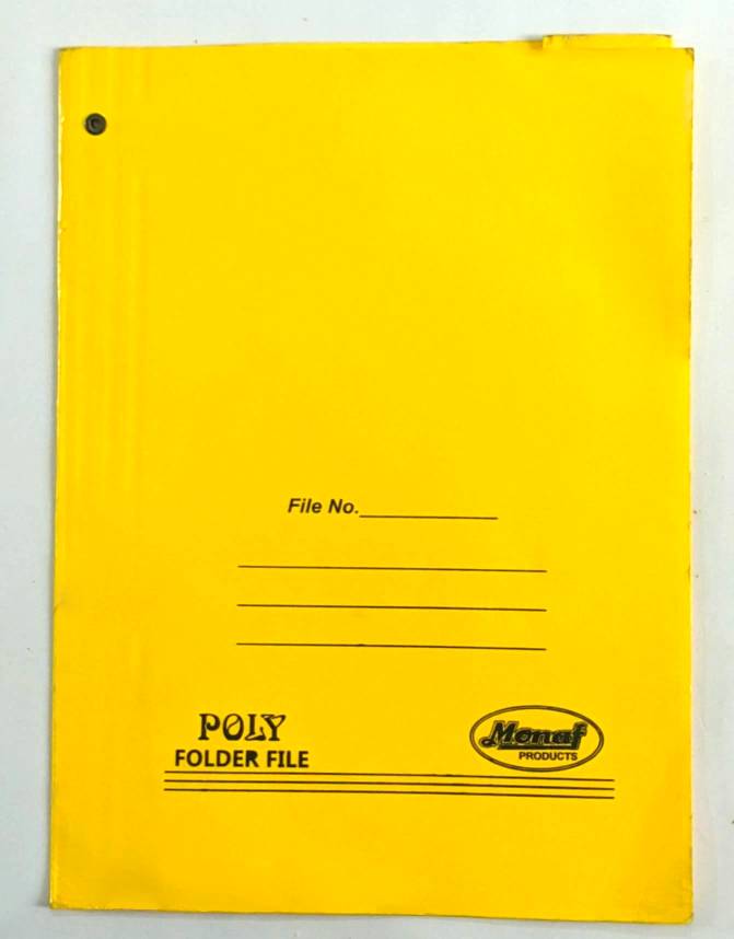 Laminated (Poly) Fly Leaf - Record File - Monaf Stores