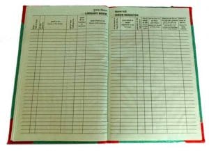 Library Book Issue Register - 4 Q - Monaf Stores