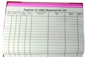 Monaf Letter Receipt Register - 5 Quire - Monaf Stores