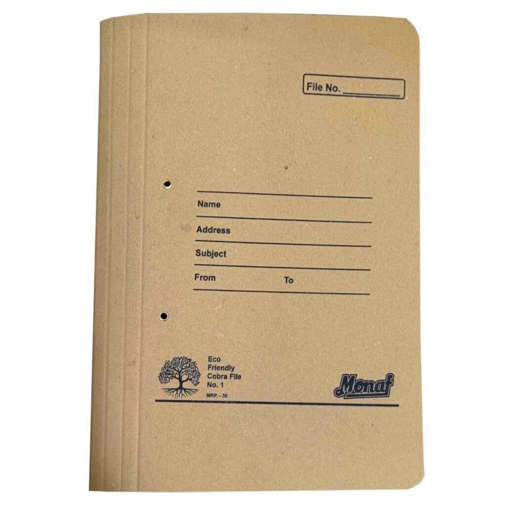 Monaf ECO Friendly Cobra File 450 GSM Big Clip - Monaf Stores