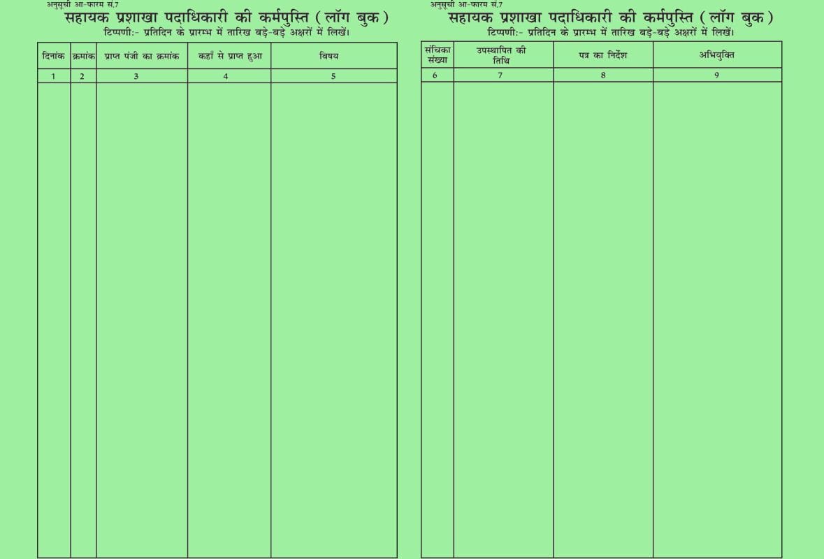 Monaf Sahayak Log Register - सहायकों की कर्म पुस्तिका (लॉग बुक) - 4 Q - Monaf Stores