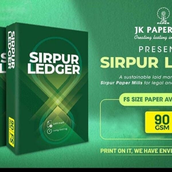 JK Sirpur Ledger Paper - FS (Legal Size) 90 GSM - Monaf Stores